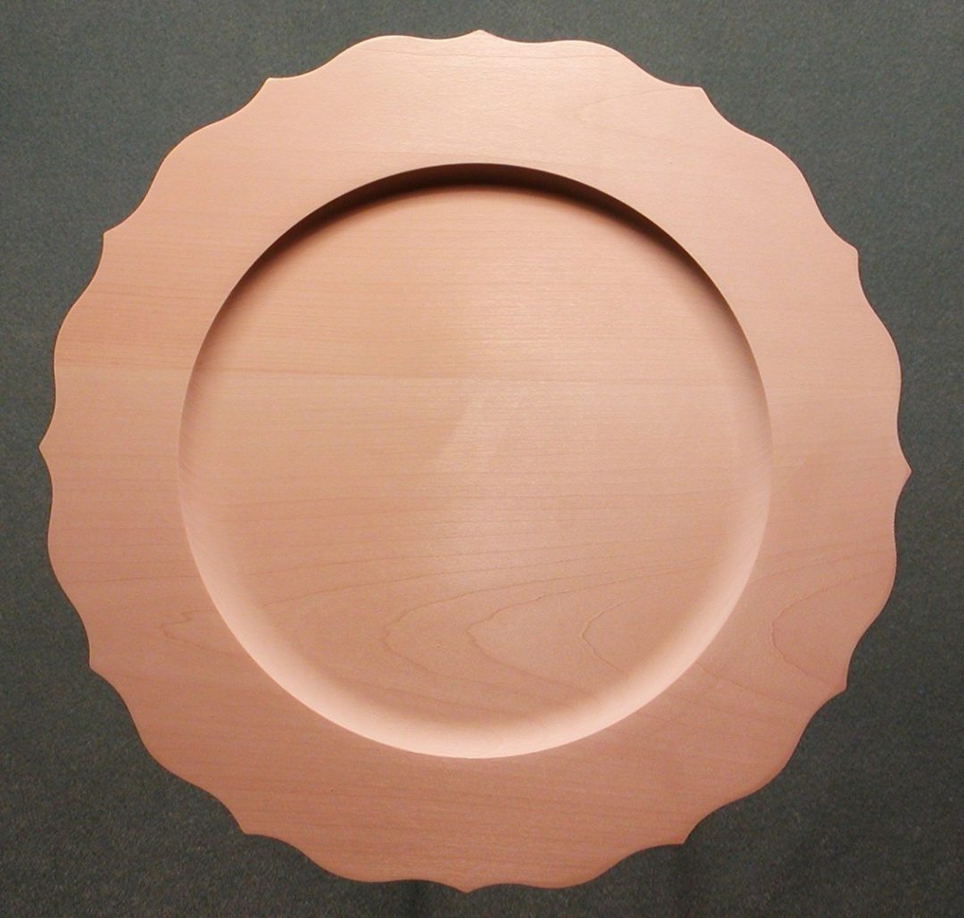 Scalloped Rim Plate - My Chip Carving