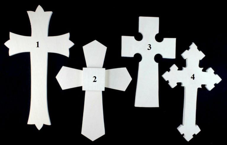 Small Crosses - 4 Styles - My Chip Carving